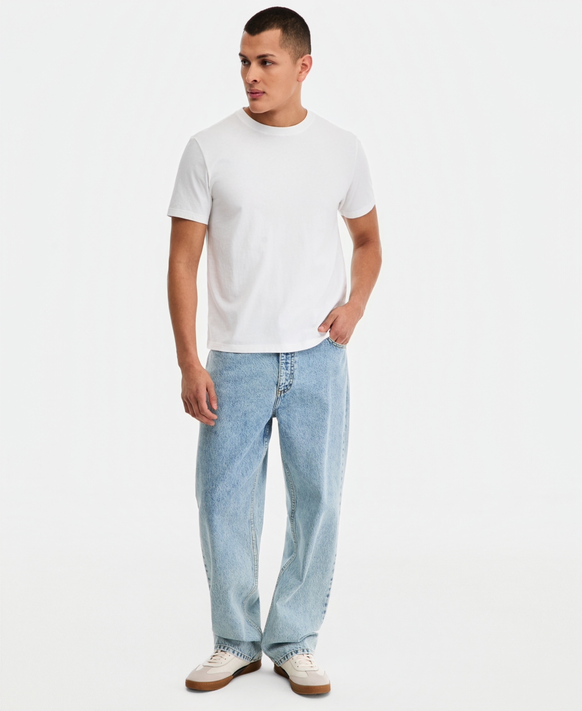 Click here for Sun + Stone Mens Cotton Lived in Short-Sleeved T-S... prices