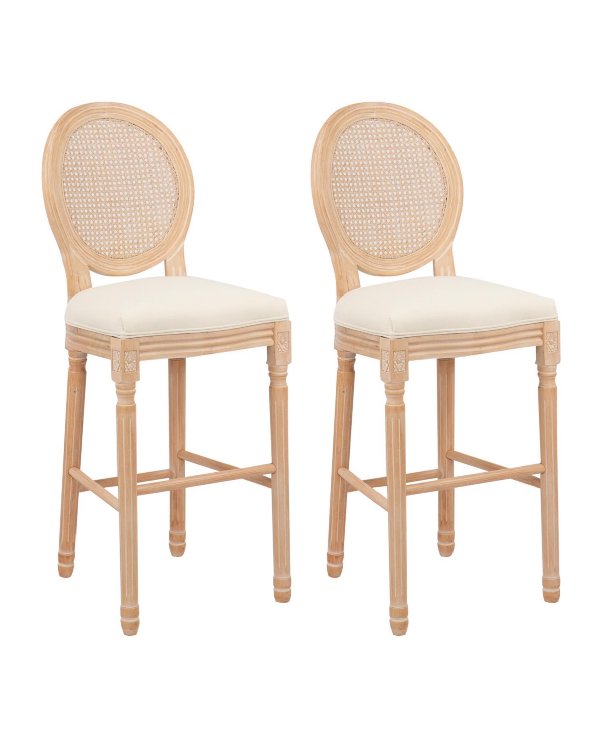 Click here for Streamdale French Country Wooden Barstools Rattan... prices