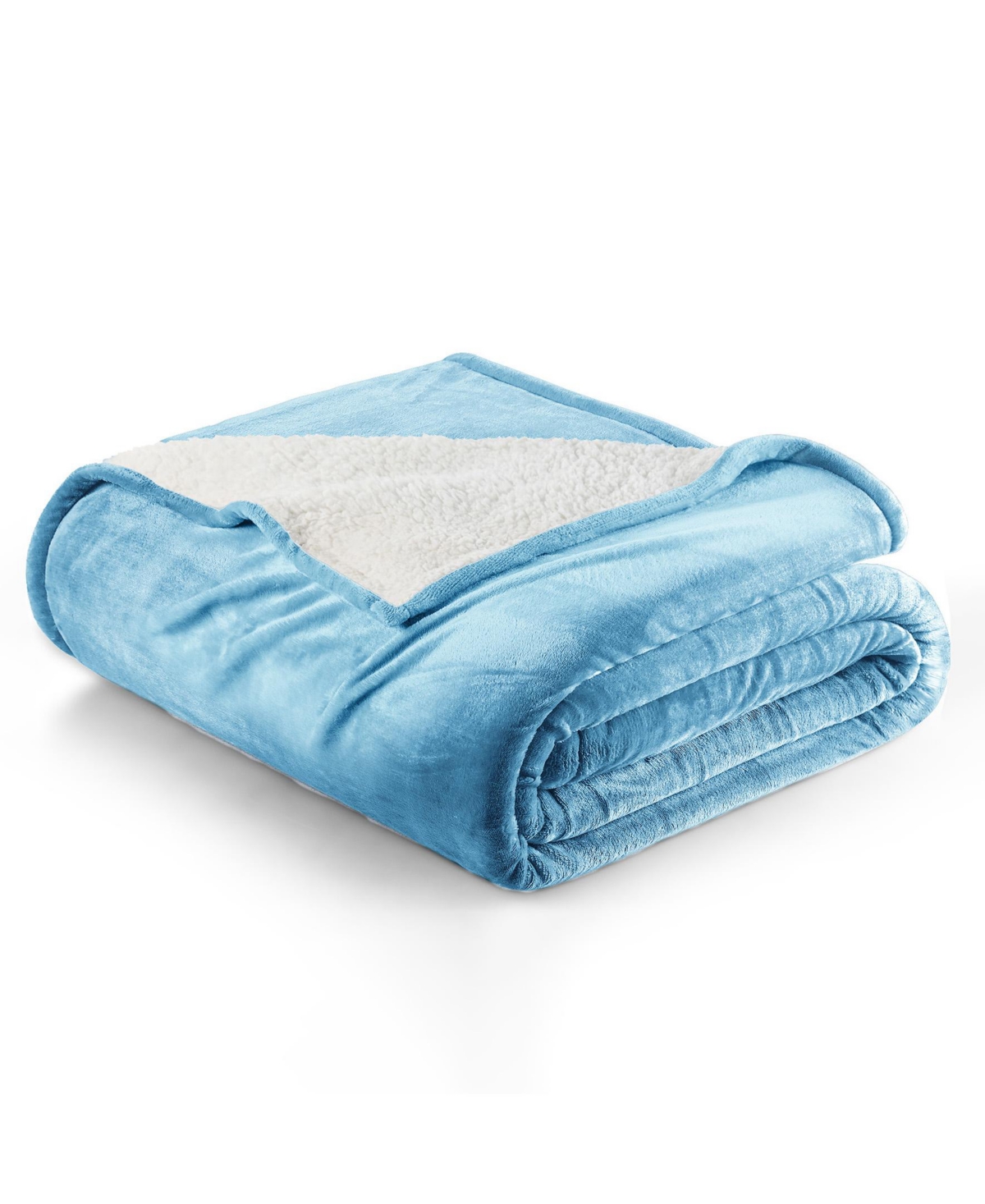 Click here for Linery & Co. Velvet Plush Reversible Sherpa Bed Bl... prices