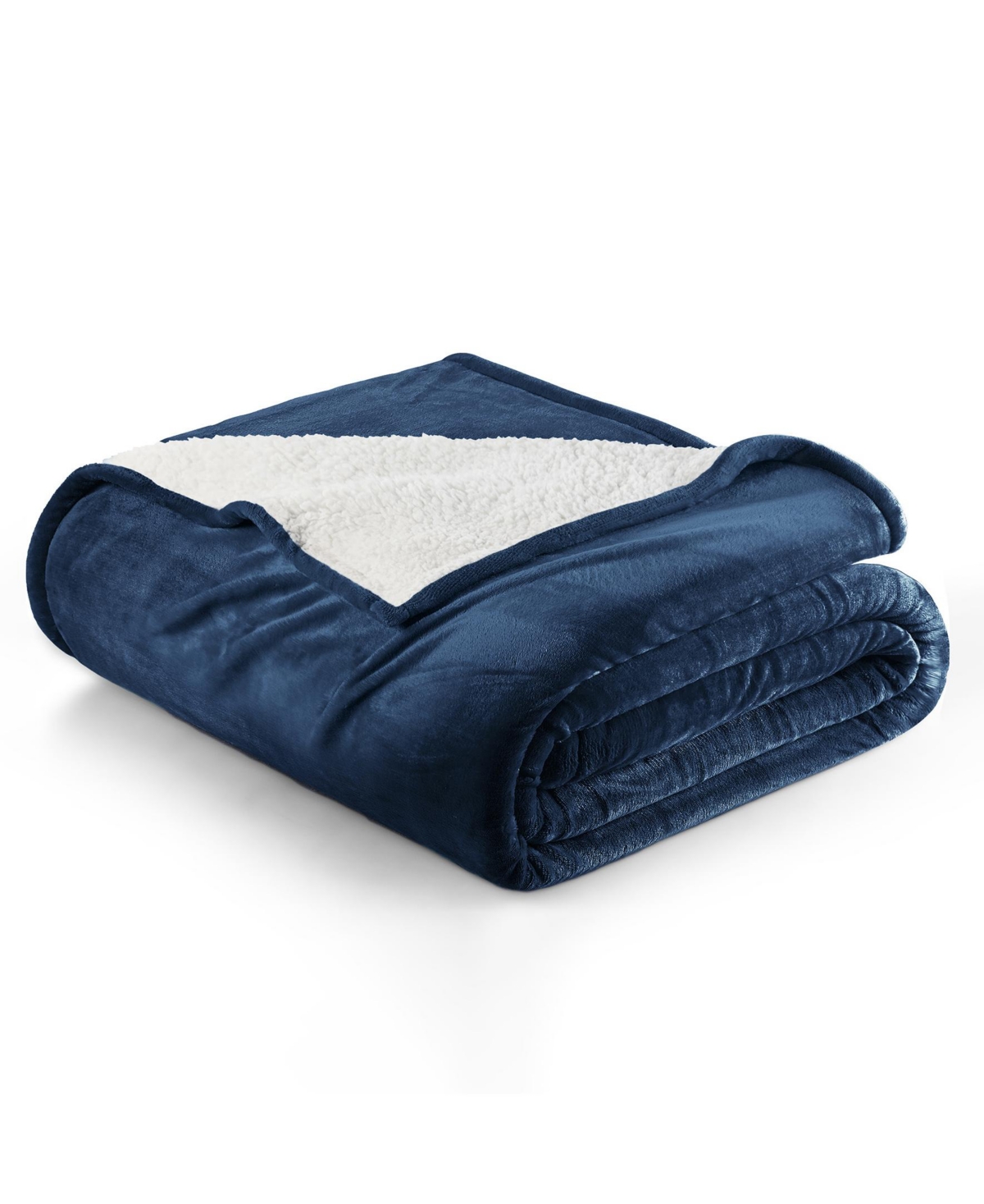 Click here for Linery & Co. Velvet Plush Reversible Sherpa Bed Bl... prices