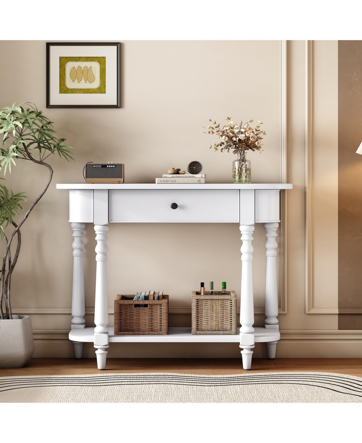 Click here for Streamdale Furniture Narrow Console Table with Dra... prices