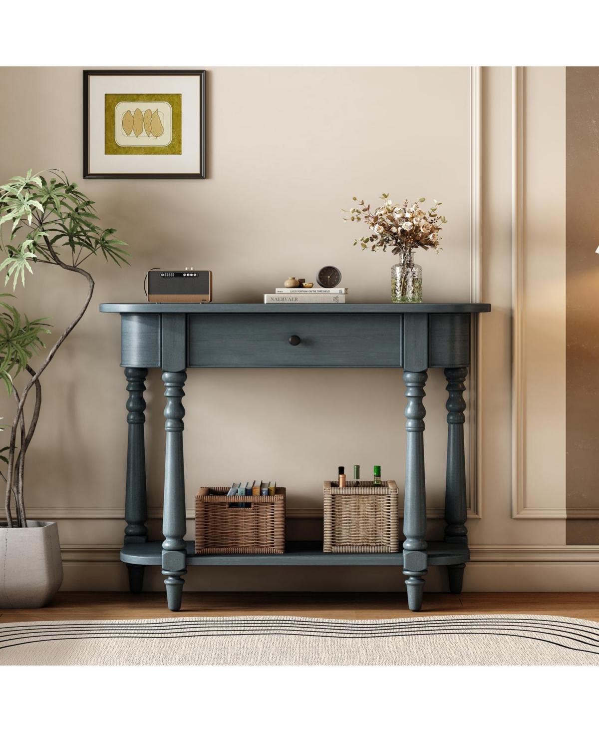 Click here for Streamdale Furniture Narrow Console Table with Dra... prices