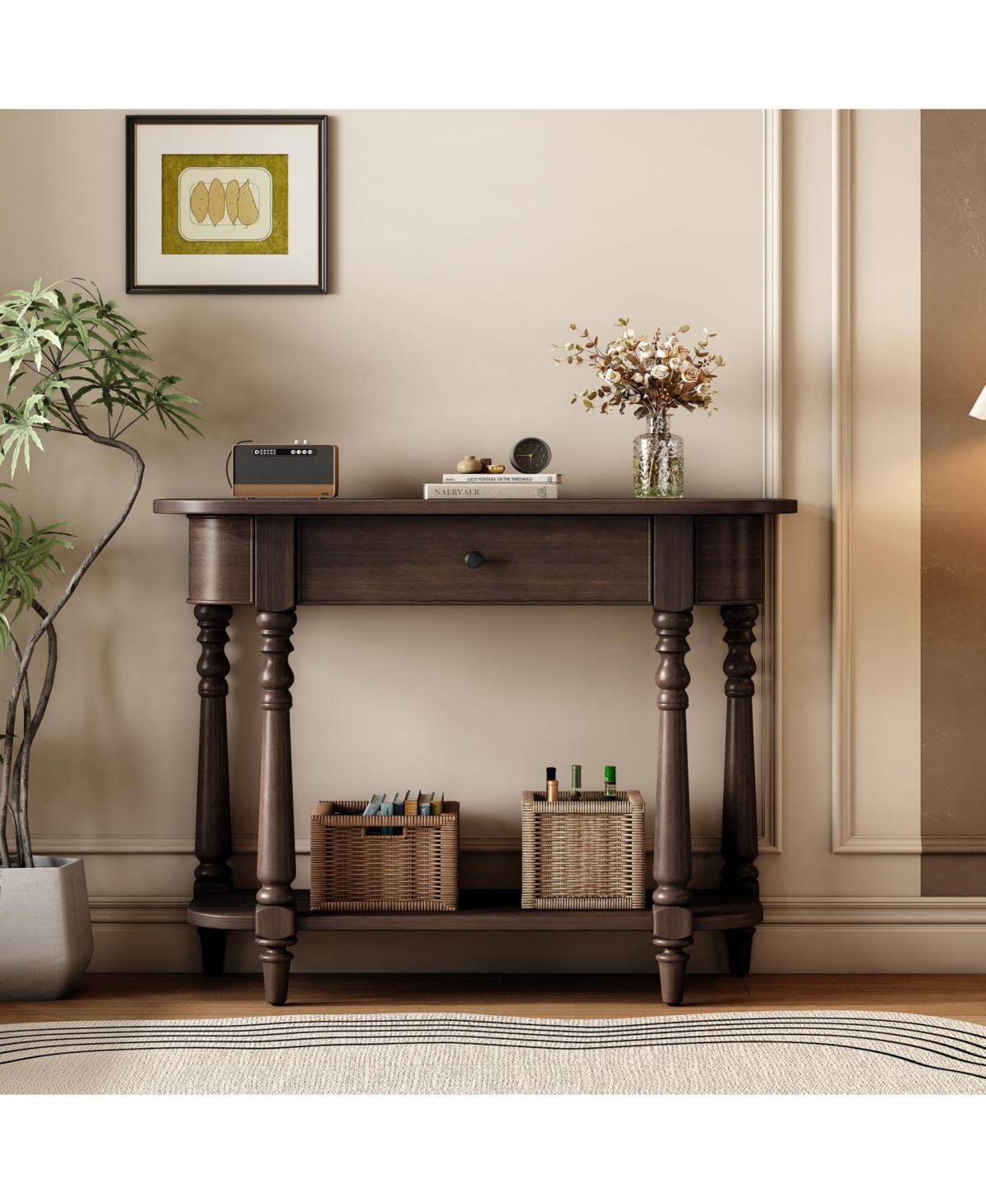 Click here for Streamdale Furniture Narrow Console Table with Dra... prices