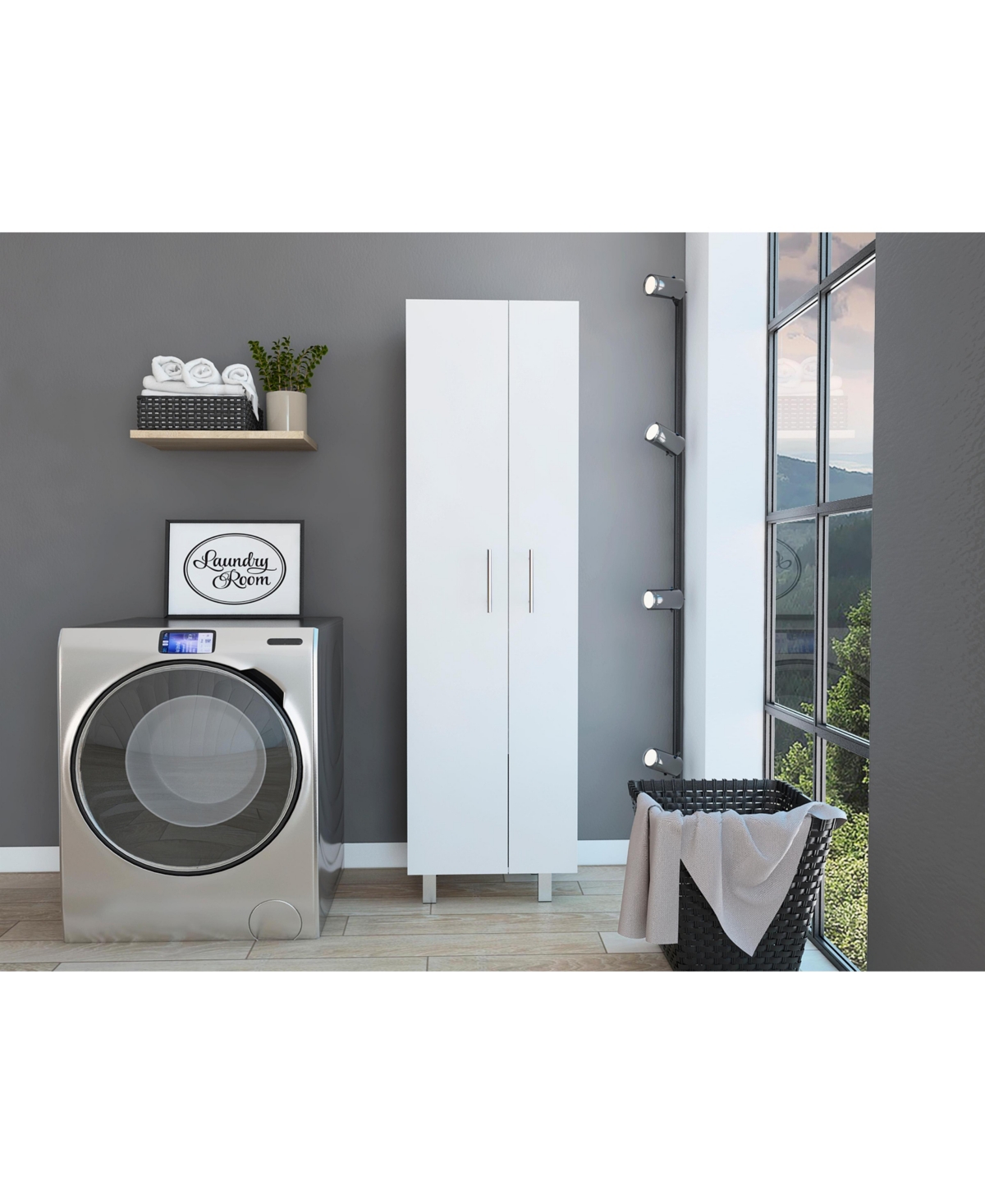 Click here for Lovmor 71.3 inch High Cleaning Supplies Cabinet wi... prices