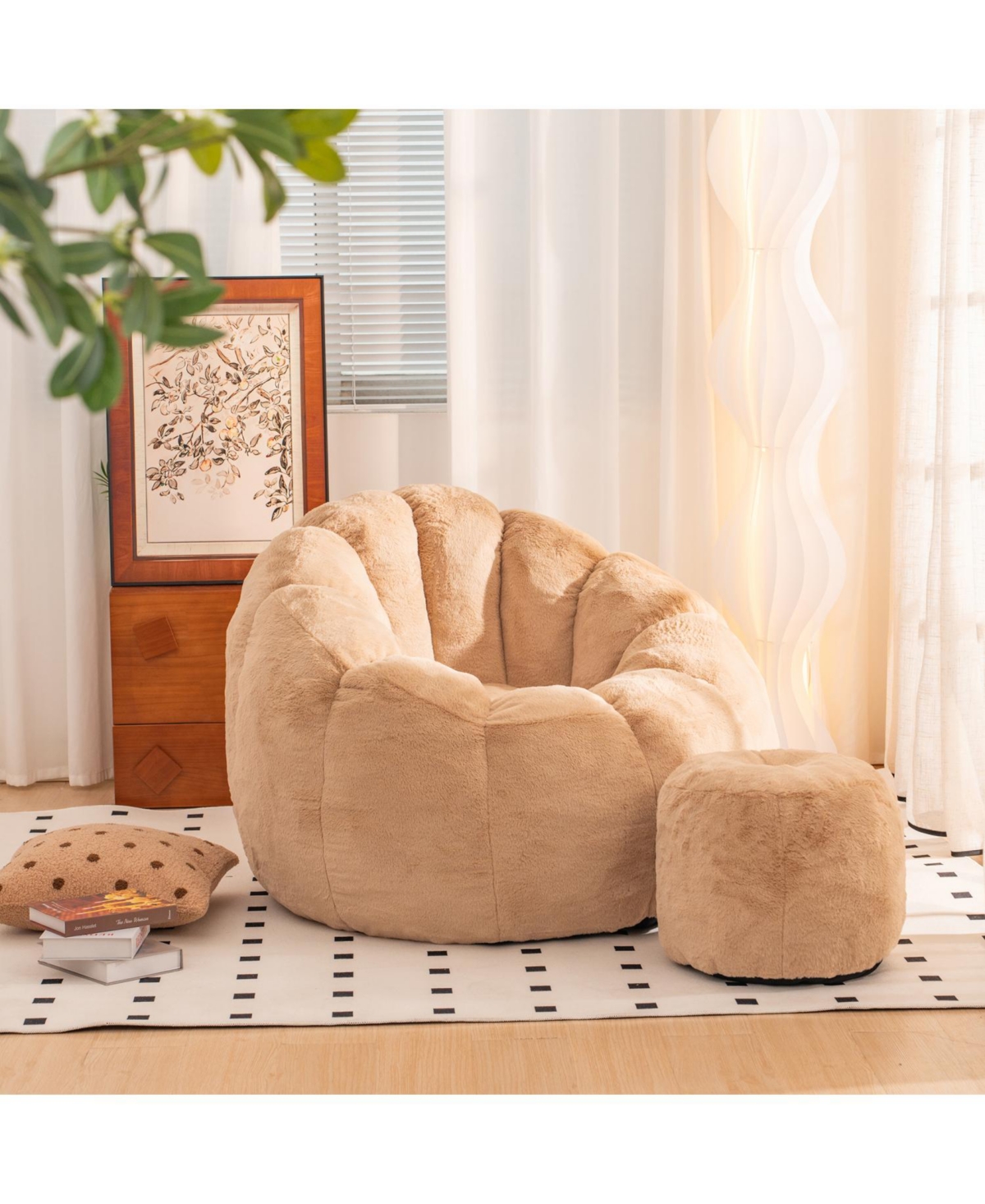 Click here for Streamdale Furniture Giant Faux Fur Bean Bag Chair... prices
