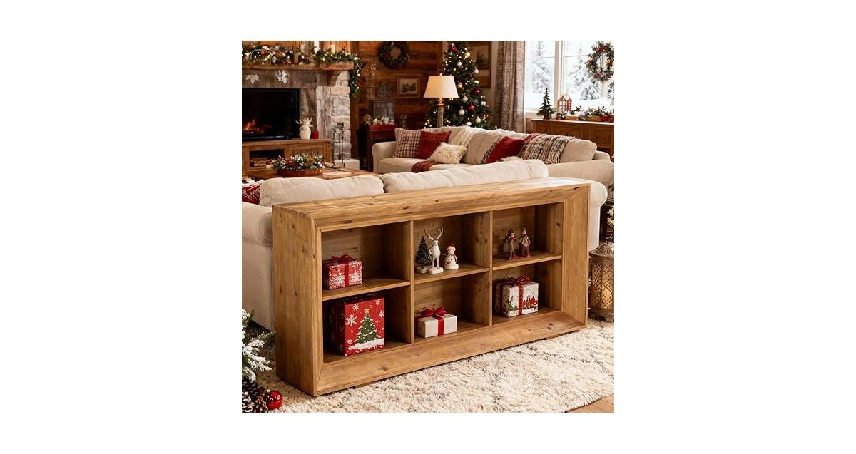 Click here for Tribesigns Farmhouse Entryway Table  63-Inch Solid... prices