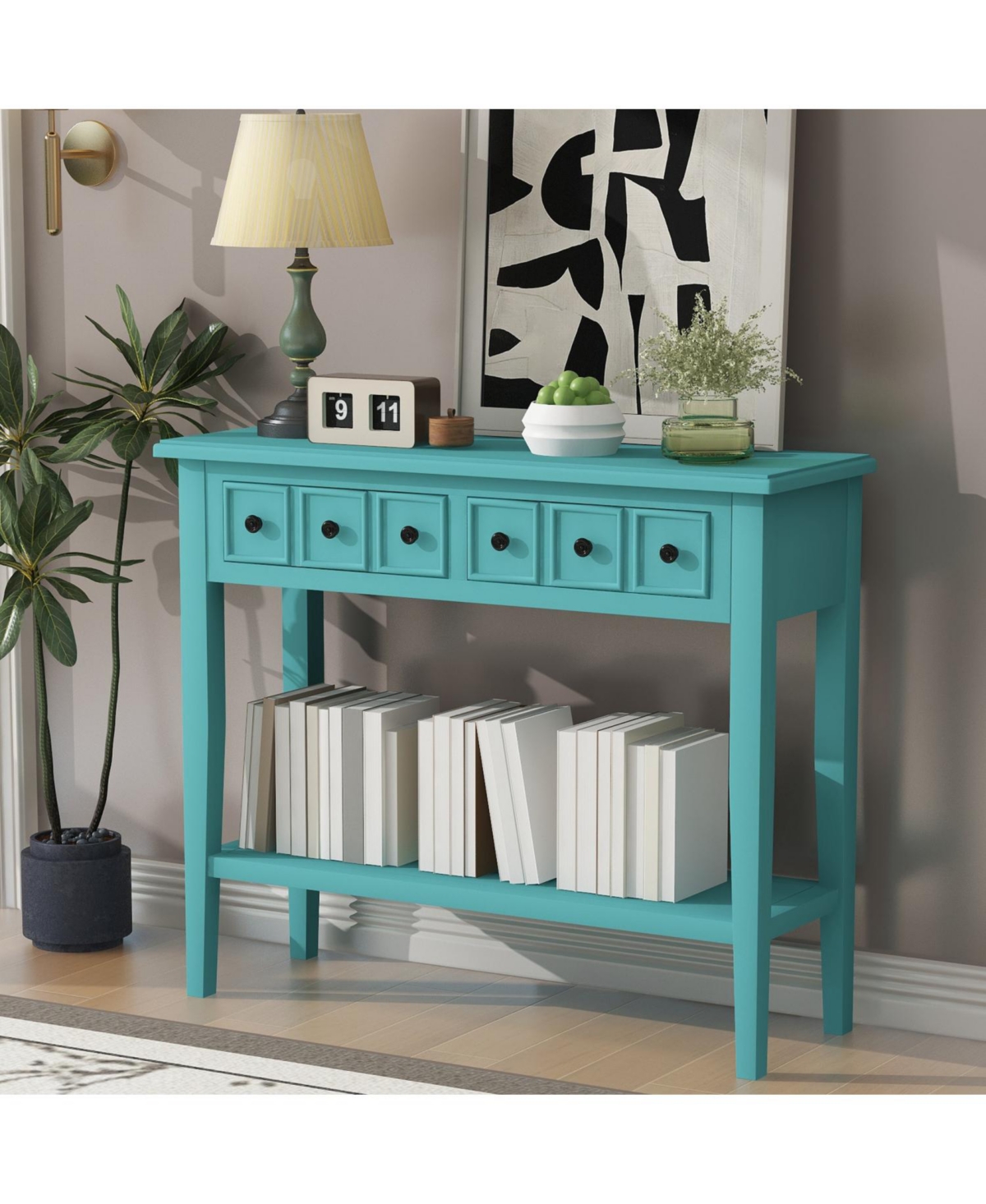 Click here for Streamdale Rustic Console Table with Open Shelf  R... prices