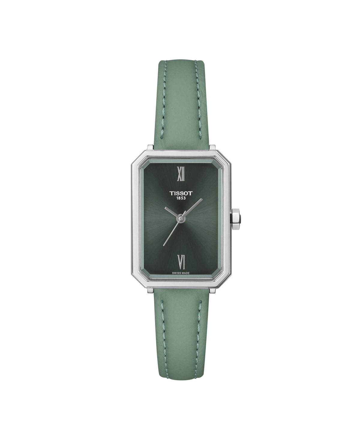 Click here for Tissot Womens Quartz Green Leather Strap Watch  21... prices