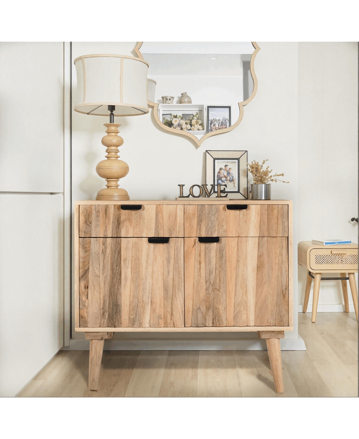 Click here for Lovmor Natural Mango Wood Furniture with Smart Sto... prices