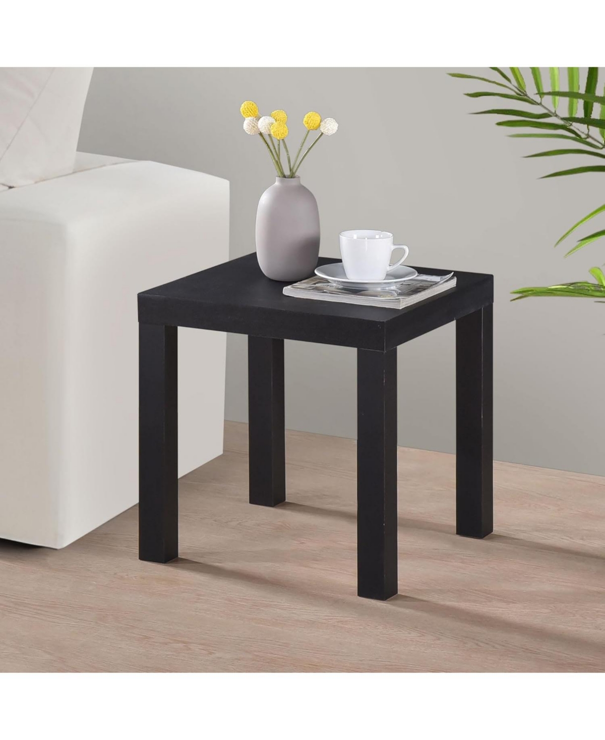 Click here for Kings Brand Furniture Zayne Modern End Table - Bla... prices