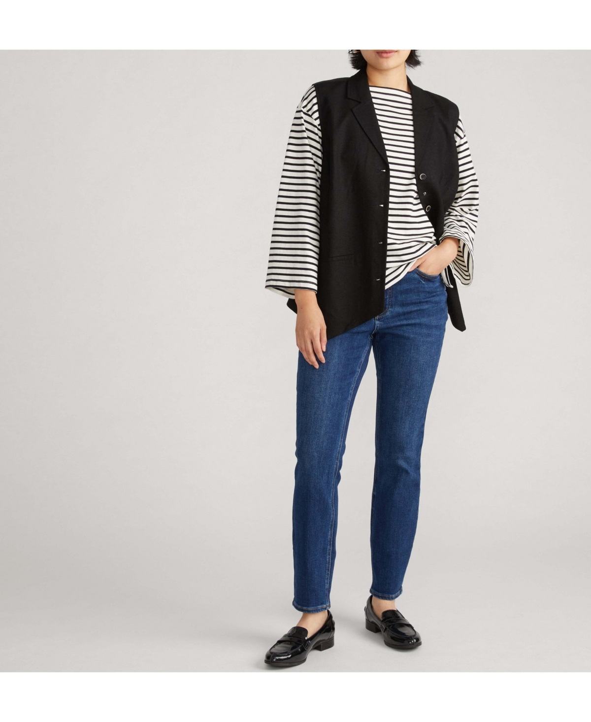 Click here for Universal Standard Womens Perfect Jeans - Naval bl... prices