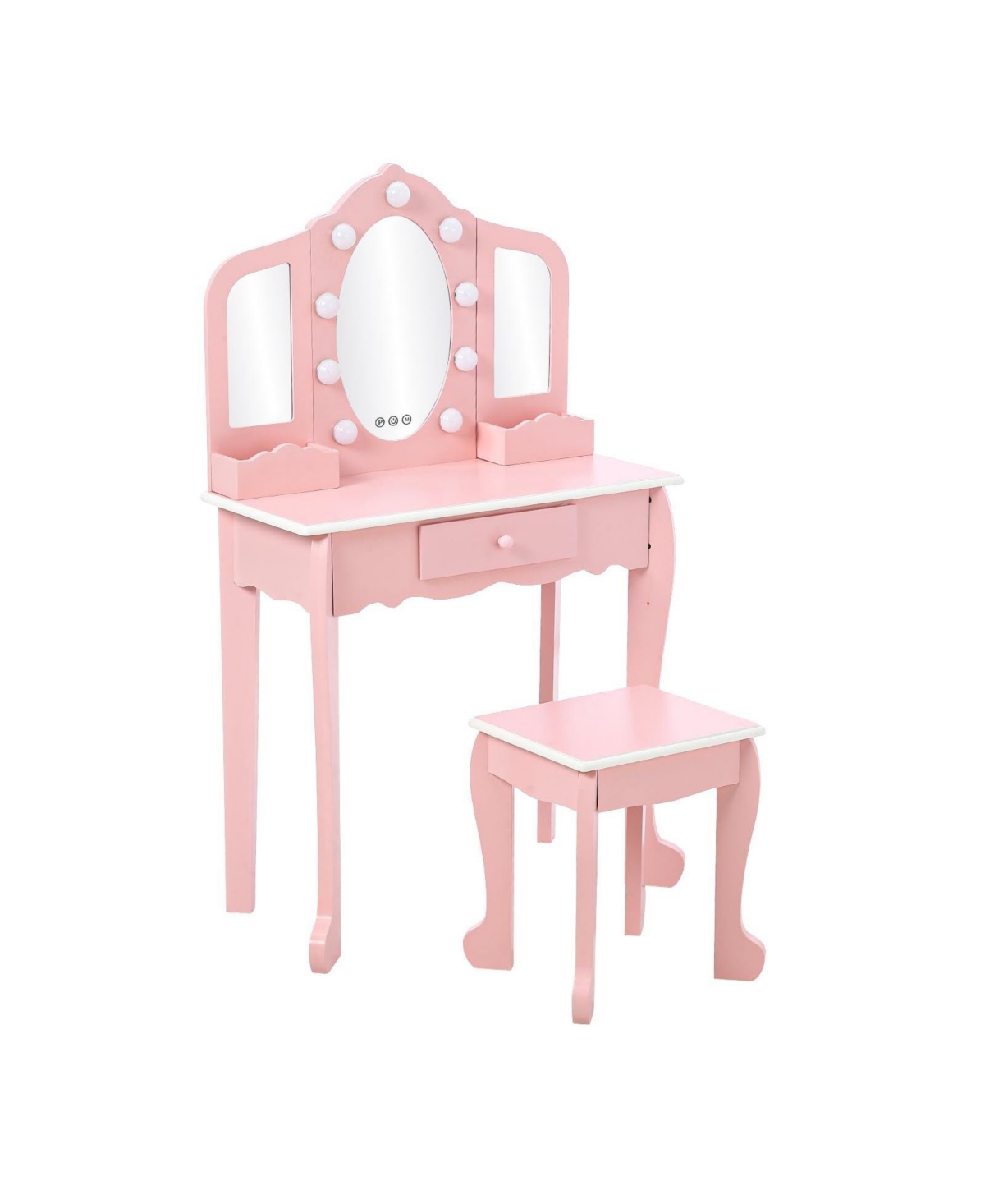 Click here for gaomon Kids Vanity with Lighted Mirror  Little Gir... prices