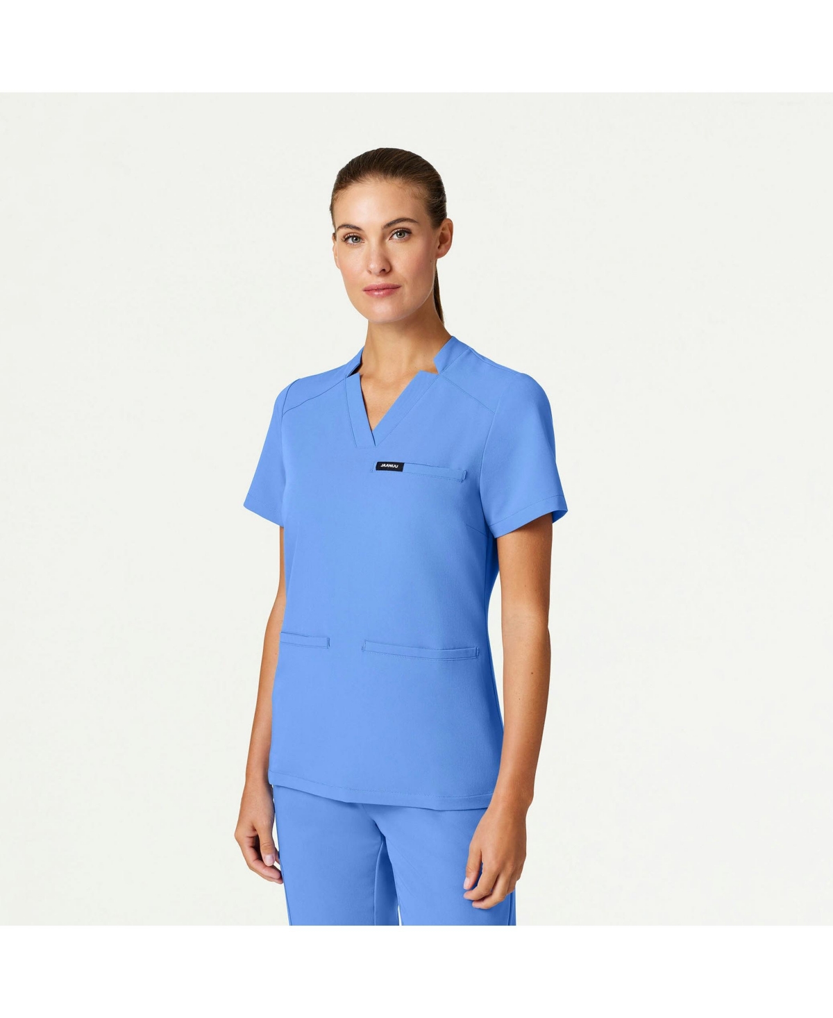 Click here for Jaanuu Womens Helia 3-Pocket Slim Notched V-Neck S... prices