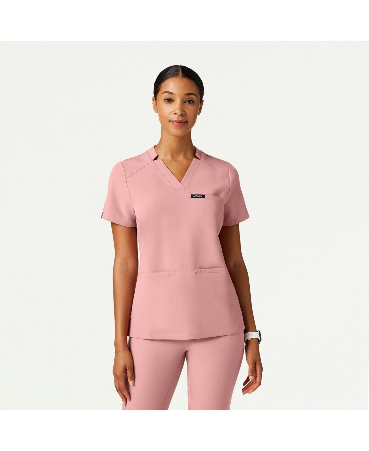 Click here for Jaanuu Womens Helia 3-Pocket Slim Notched V-Neck S... prices