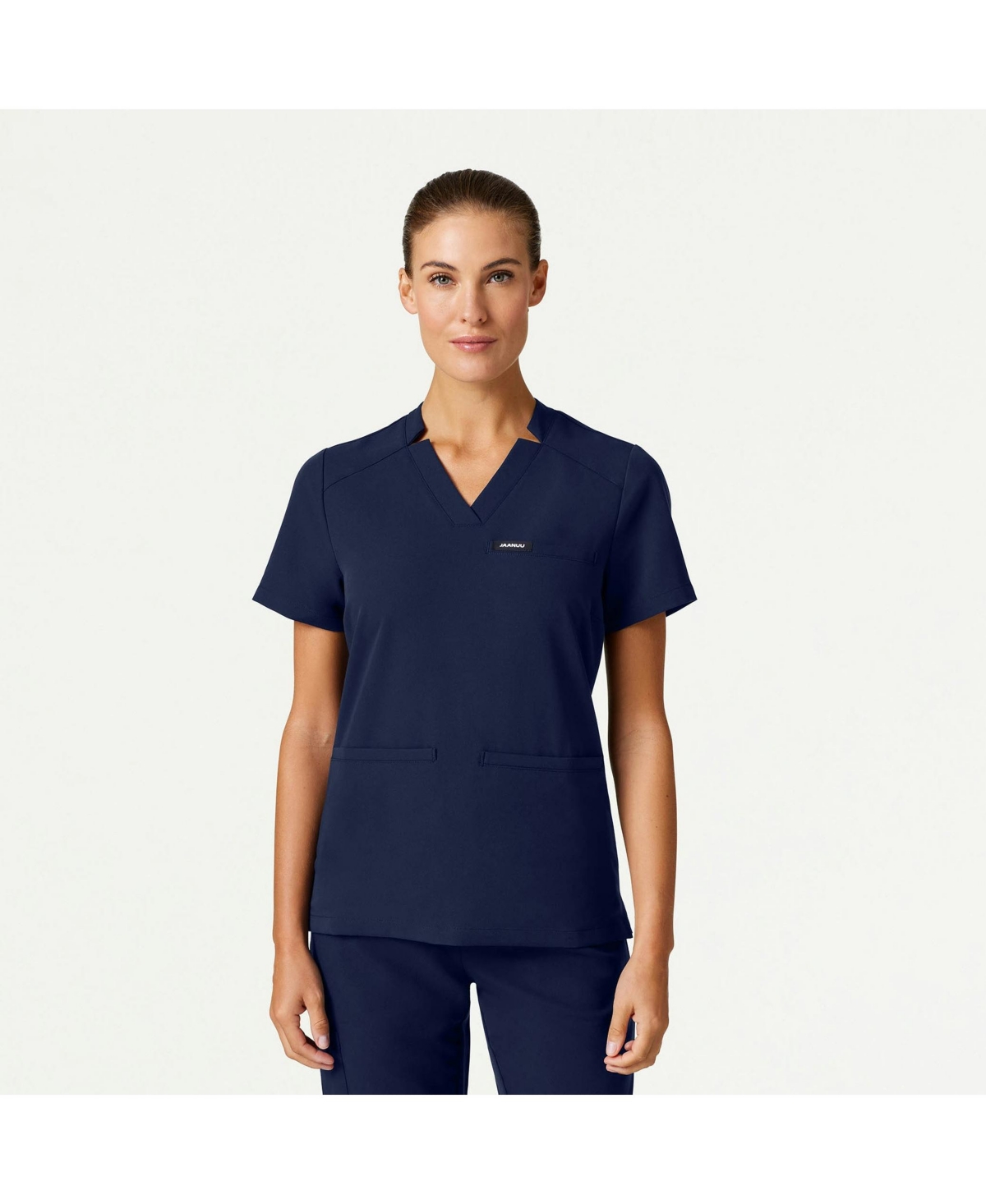 Click here for Jaanuu Womens Helia 3-Pocket Slim Notched V-Neck S... prices