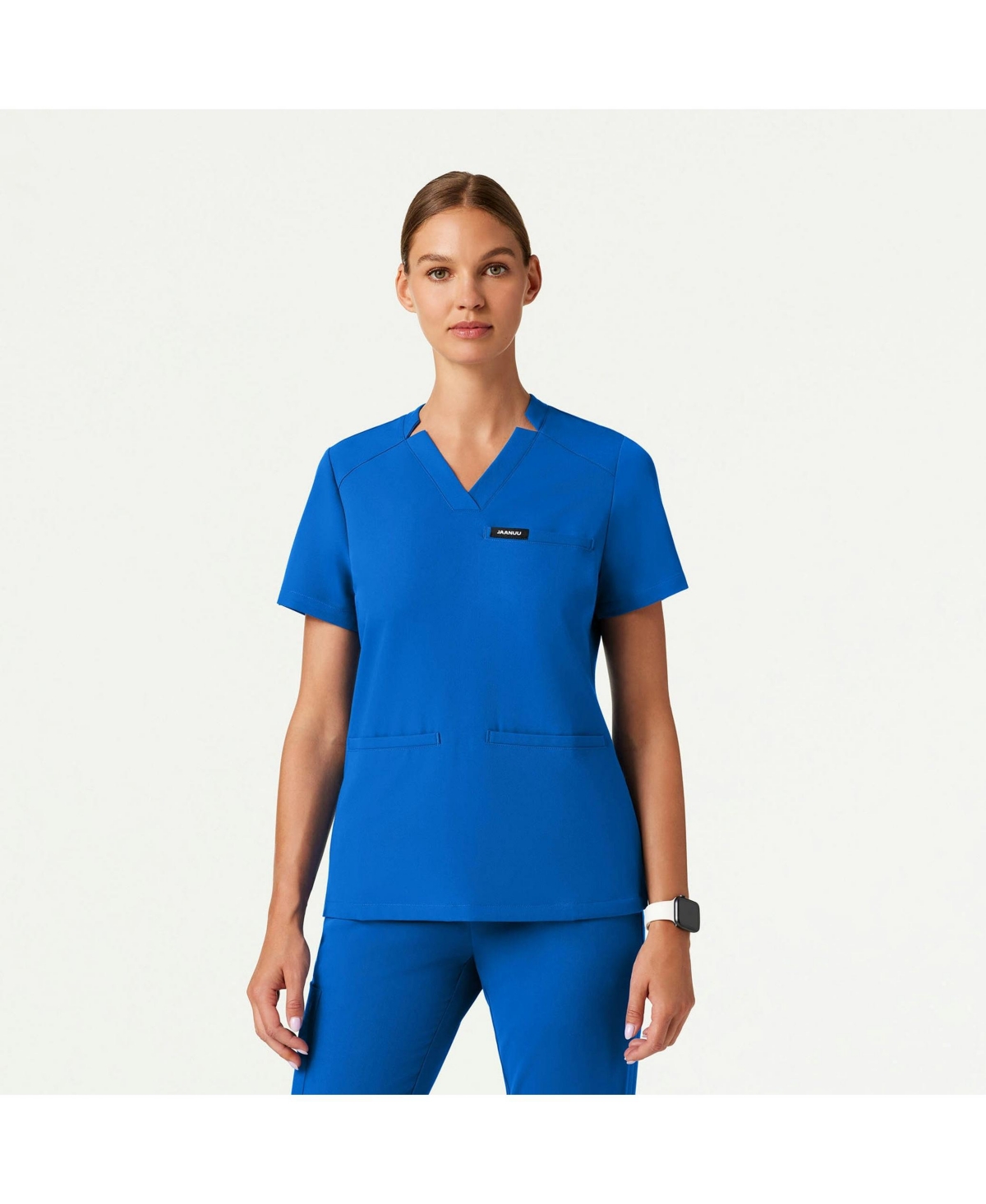 Click here for Jaanuu Womens Helia 3-Pocket Slim Notched V-Neck S... prices