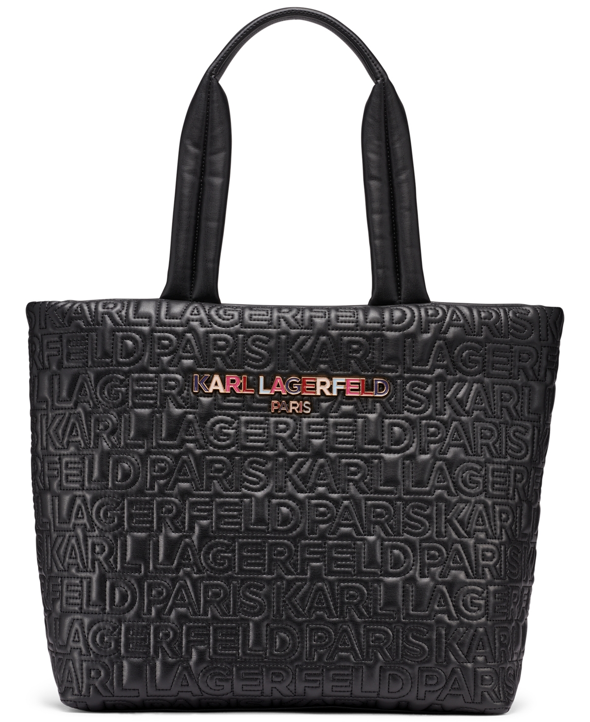 Click here for Karl Lagerfeld Paris Voyage Large Tote Bag - Black... prices