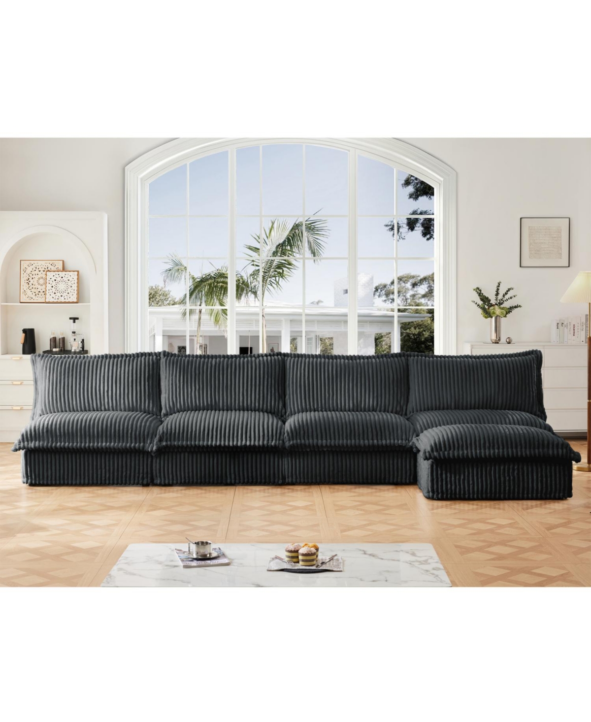 Click here for Streamdale Furniture Cloud Corduroy Modular Sectio... prices