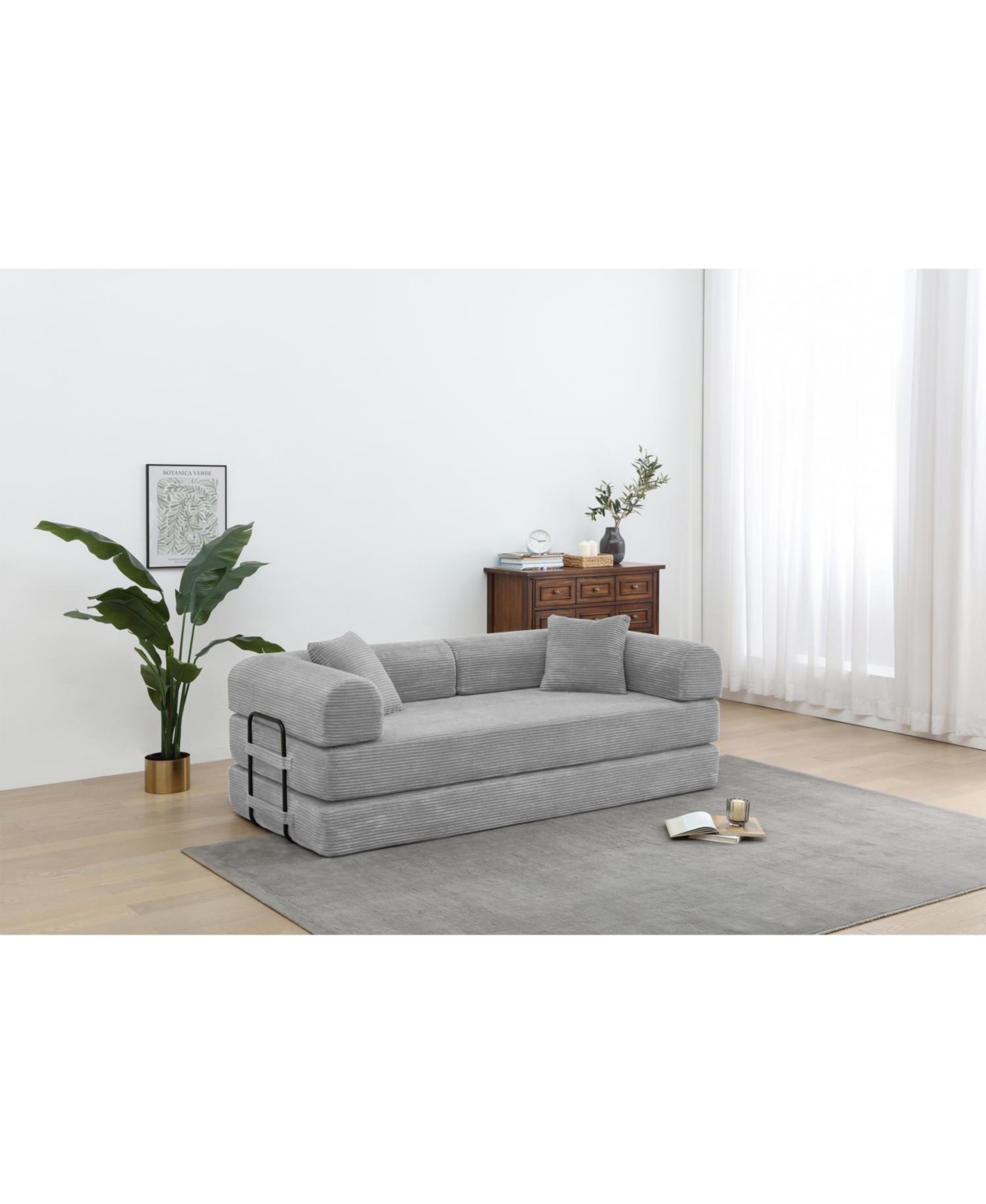 Click here for Streamdale Convertible Corduroy Sleeper Sofa Bed -... prices