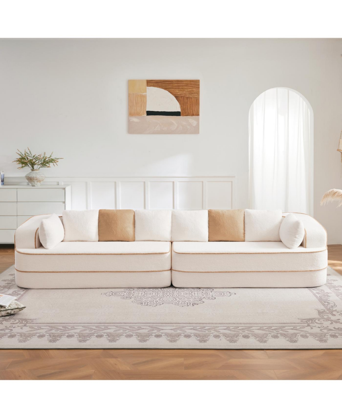 Click here for Streamdale Furniture 135" Teddy Fabric No Ass... prices