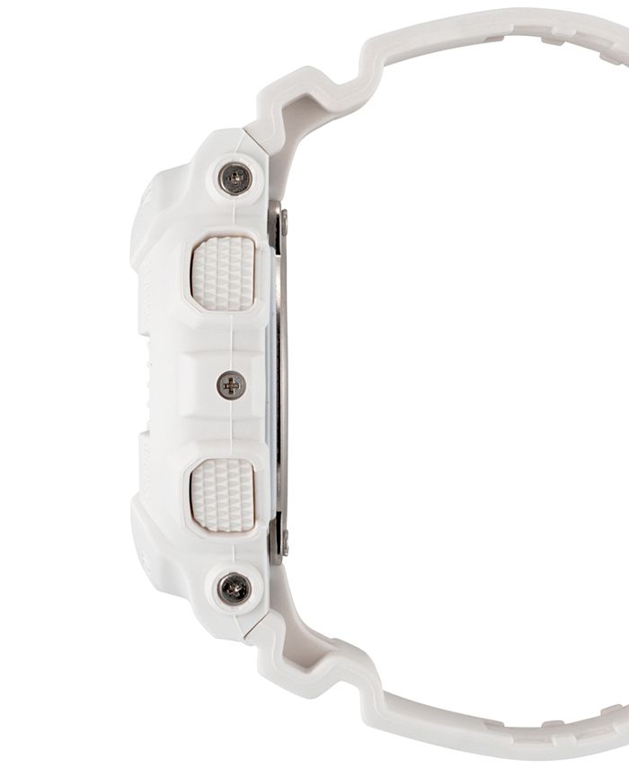 G-Shock Men's Digital Whiteout White Strap Watch 55x51mm GD100WW-7S ...