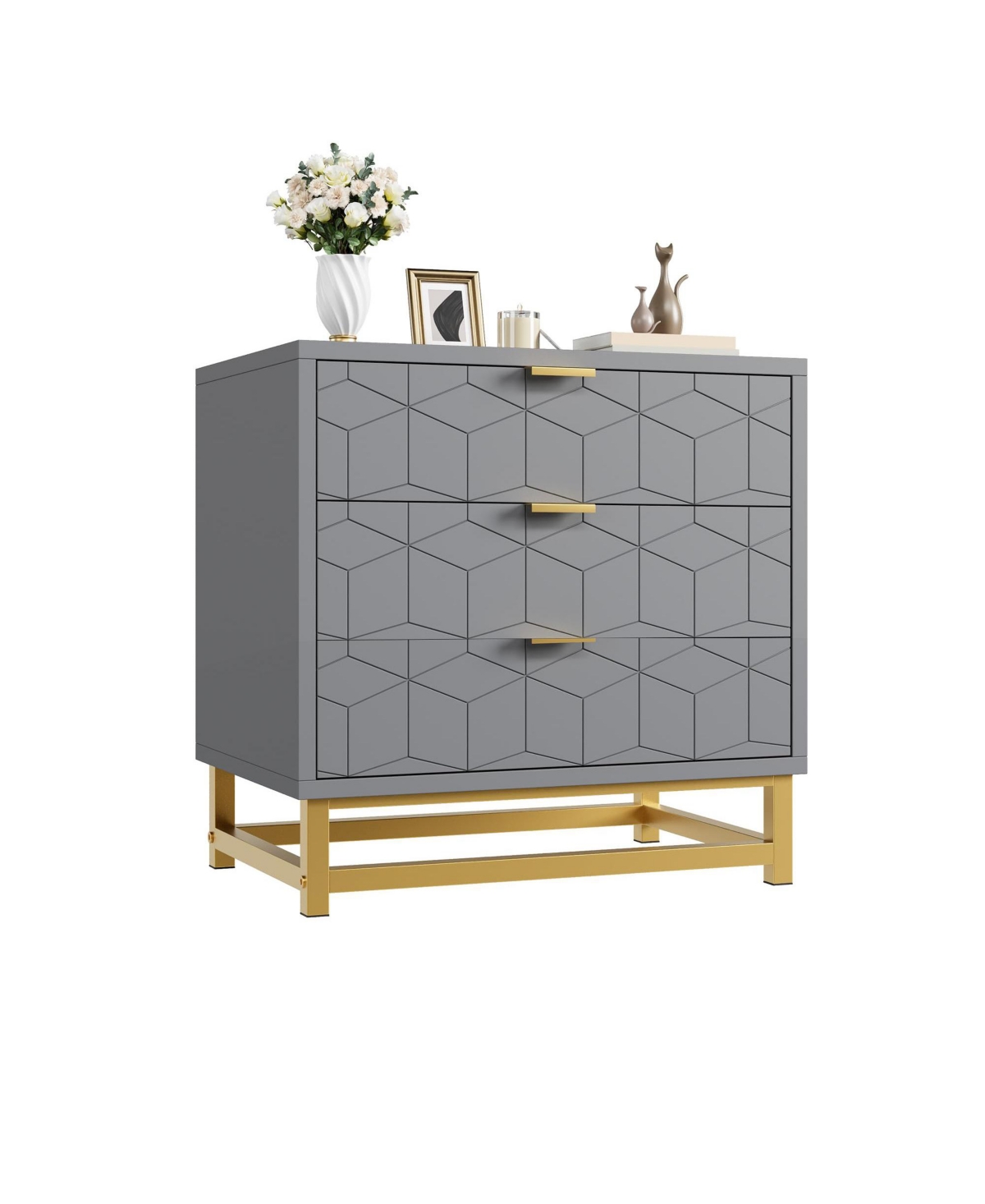 Click here for gaomon 3 Drawer Dresser  Wood Chest Drawers with S... prices