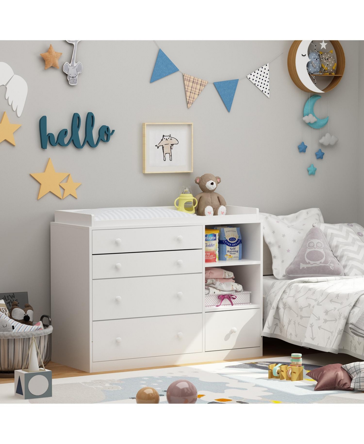 Click here for 5-Drawers Changing Table  Dresser Vanity Table Che... prices