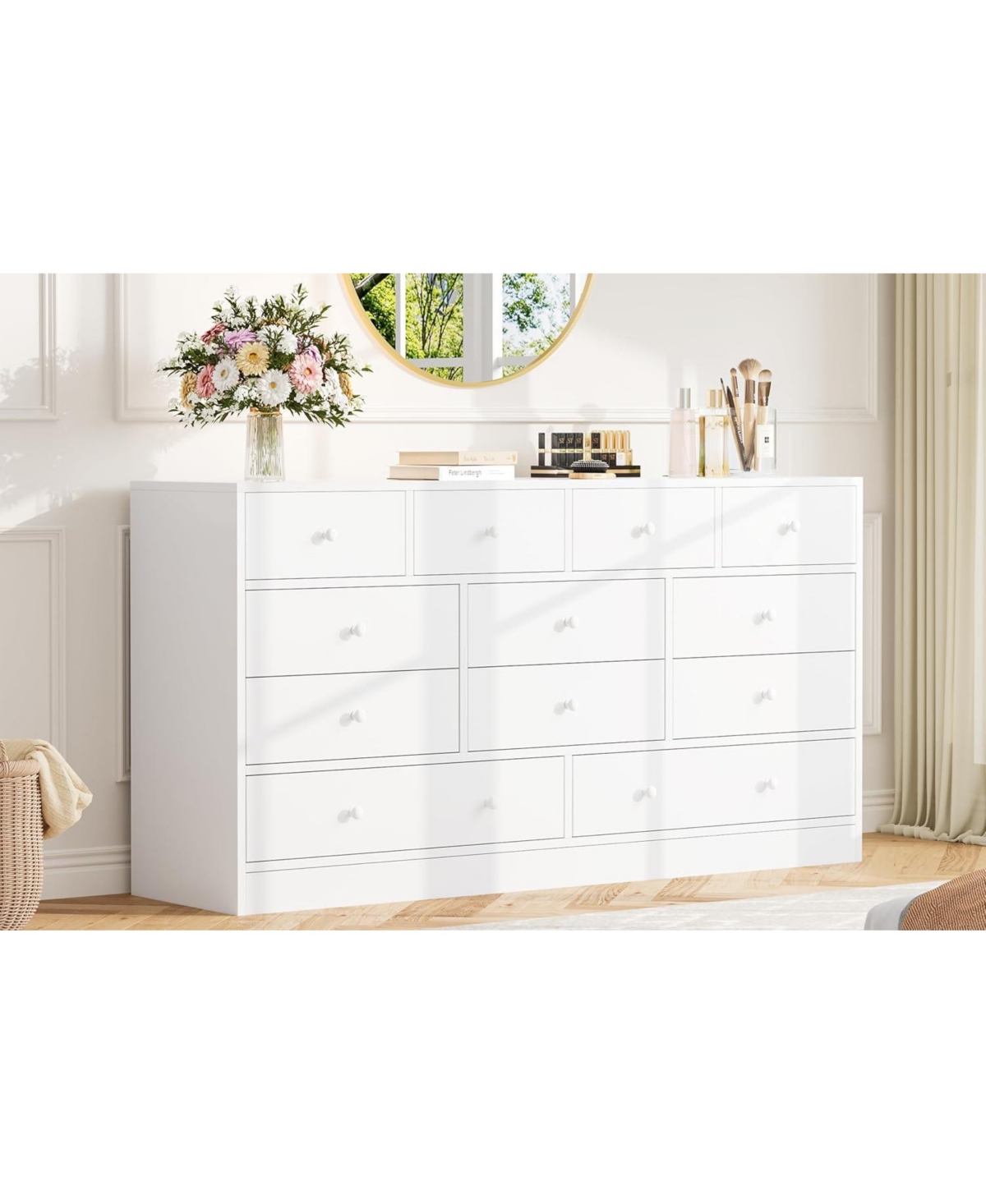 Click here for gaomon 12 Drawer Dresser for Bedroom  61 Inch Wood... prices