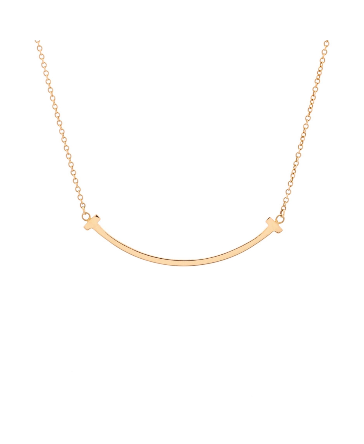 Click here for Pre-Owned Tiffany & Co T Smile Pendant Necklace -... prices