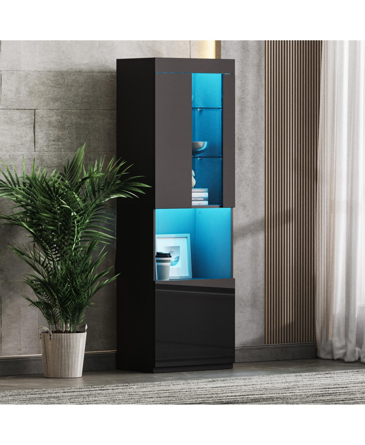 Click here for Streamdale Furniture Led Storage Cabinet with Acry... prices
