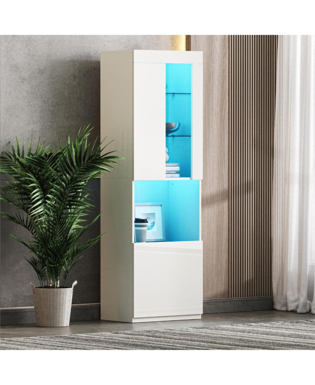 Click here for Streamdale Furniture Led Storage Cabinet with Acry... prices