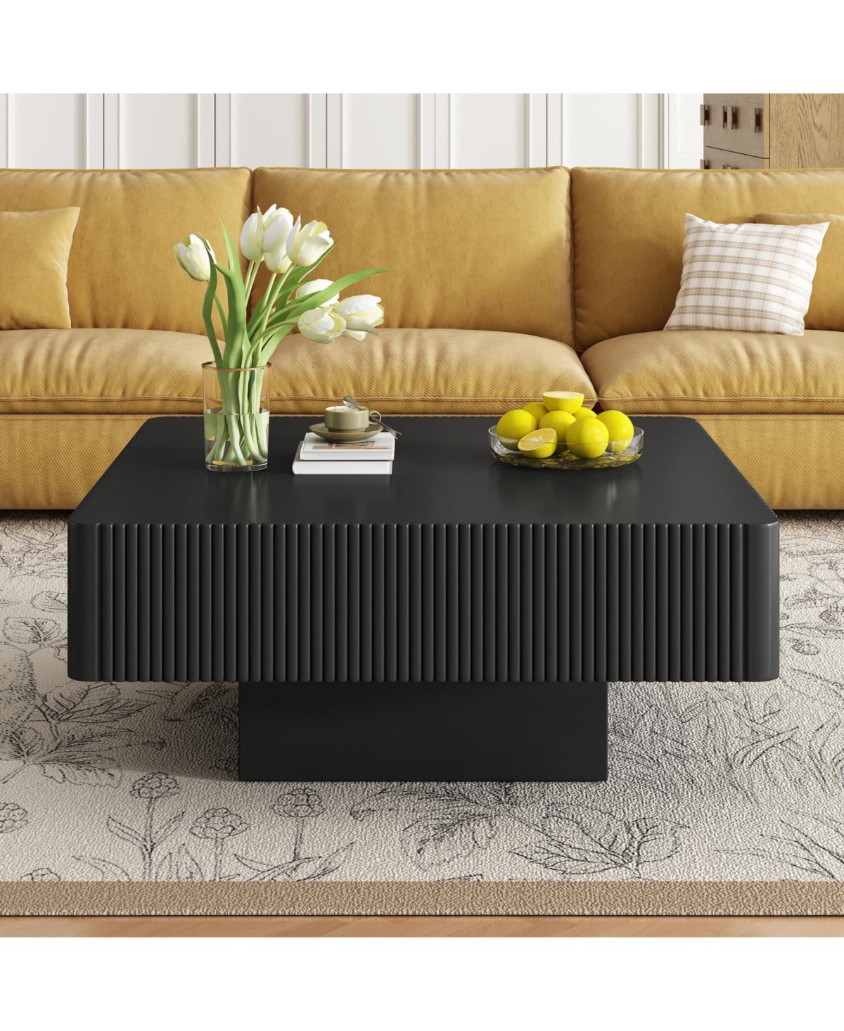 Click here for Streamdale Furniture Elegant Square Fluted Coffee... prices