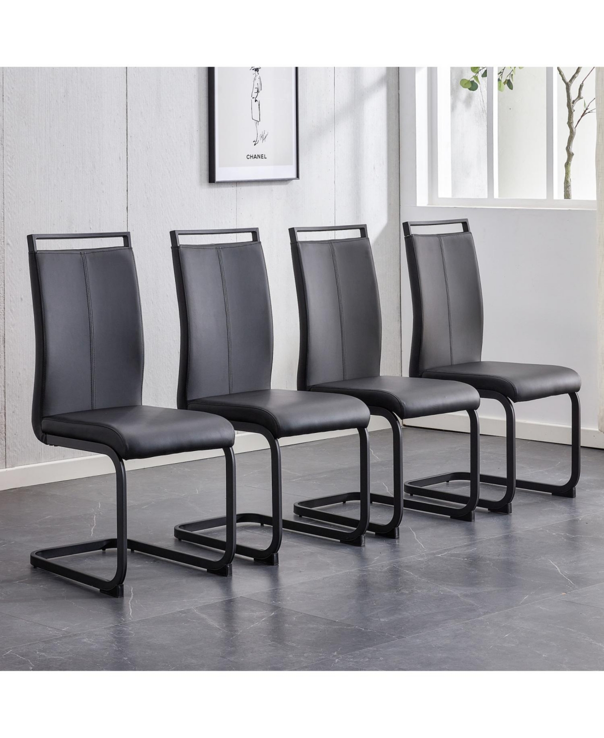 Click here for Streamdale Furniture Modern Faux Leather Dining Ch... prices