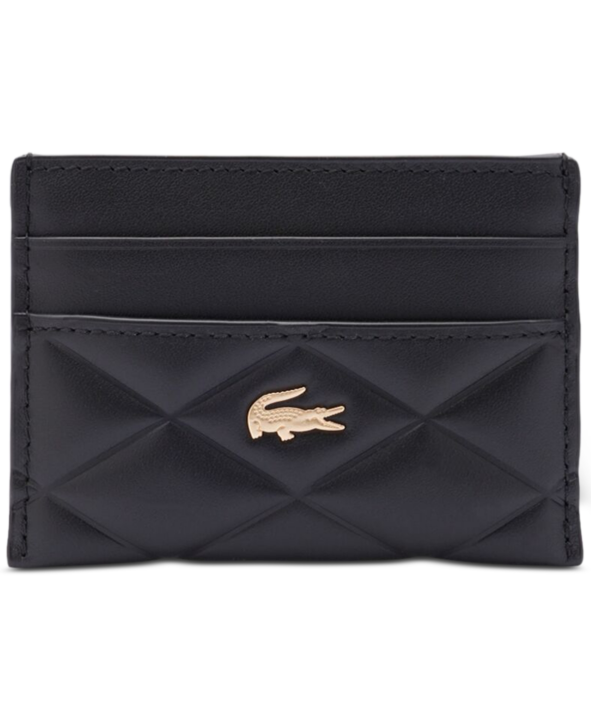 Click here for Lacoste Leather Card Holder - Noir prices