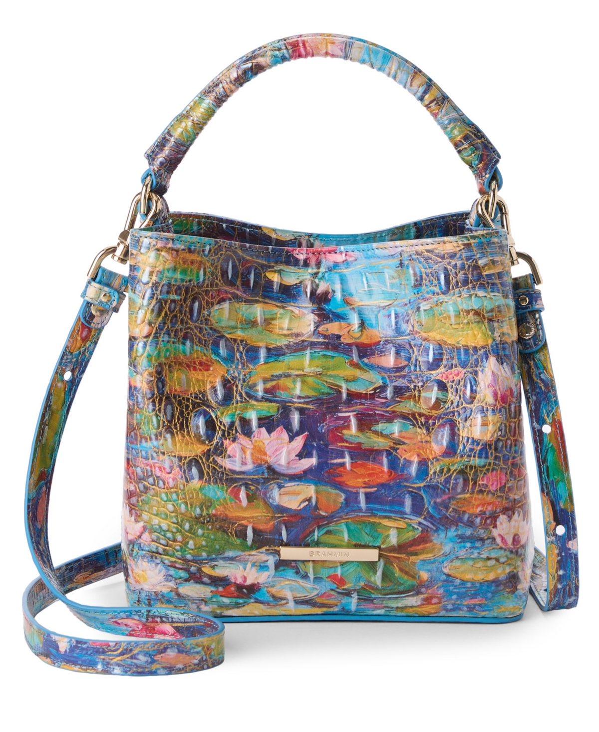 Click here for Brahmin Amelia Mini Crossbody Bag - Waterlily prices