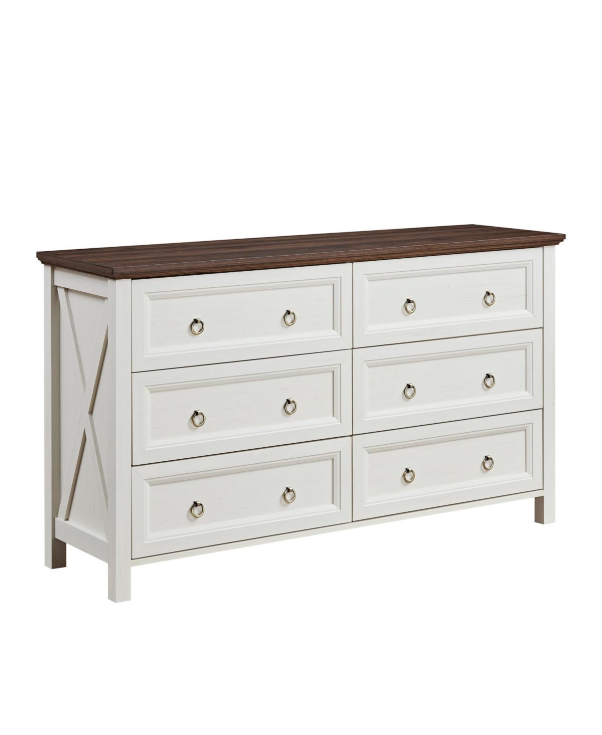 Click here for Streamdale Furniture Farmhouse 6-Drawer Chest with... prices