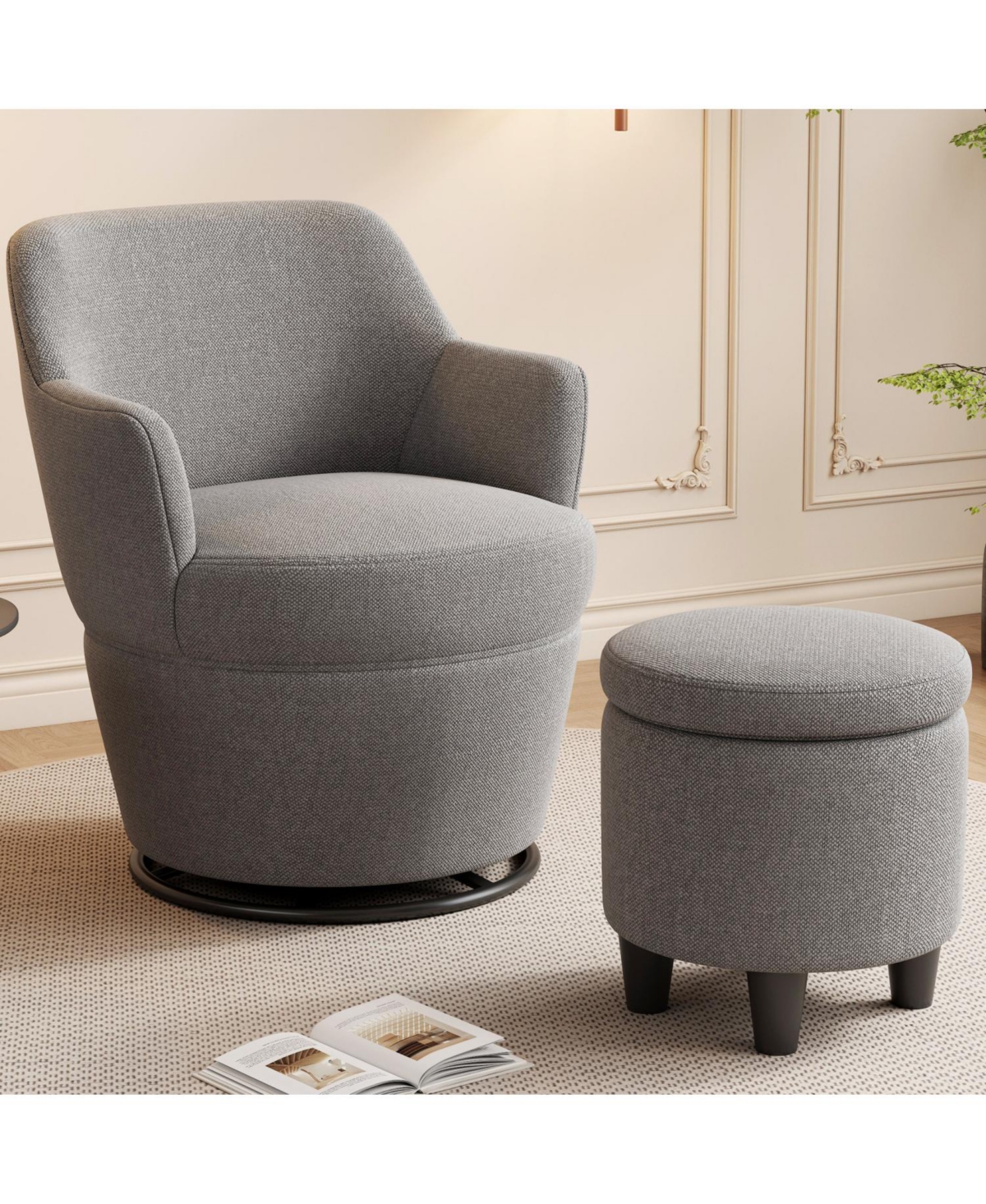 Click here for Streamdale Furniture 360 Swivel Accent Chair with... prices