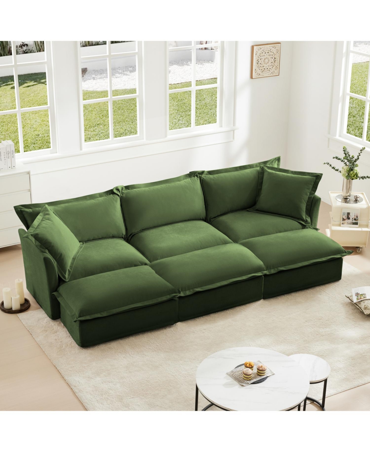 Click here for Streamdale Furniture Chenille 3-Seat Sofa with Ott... prices