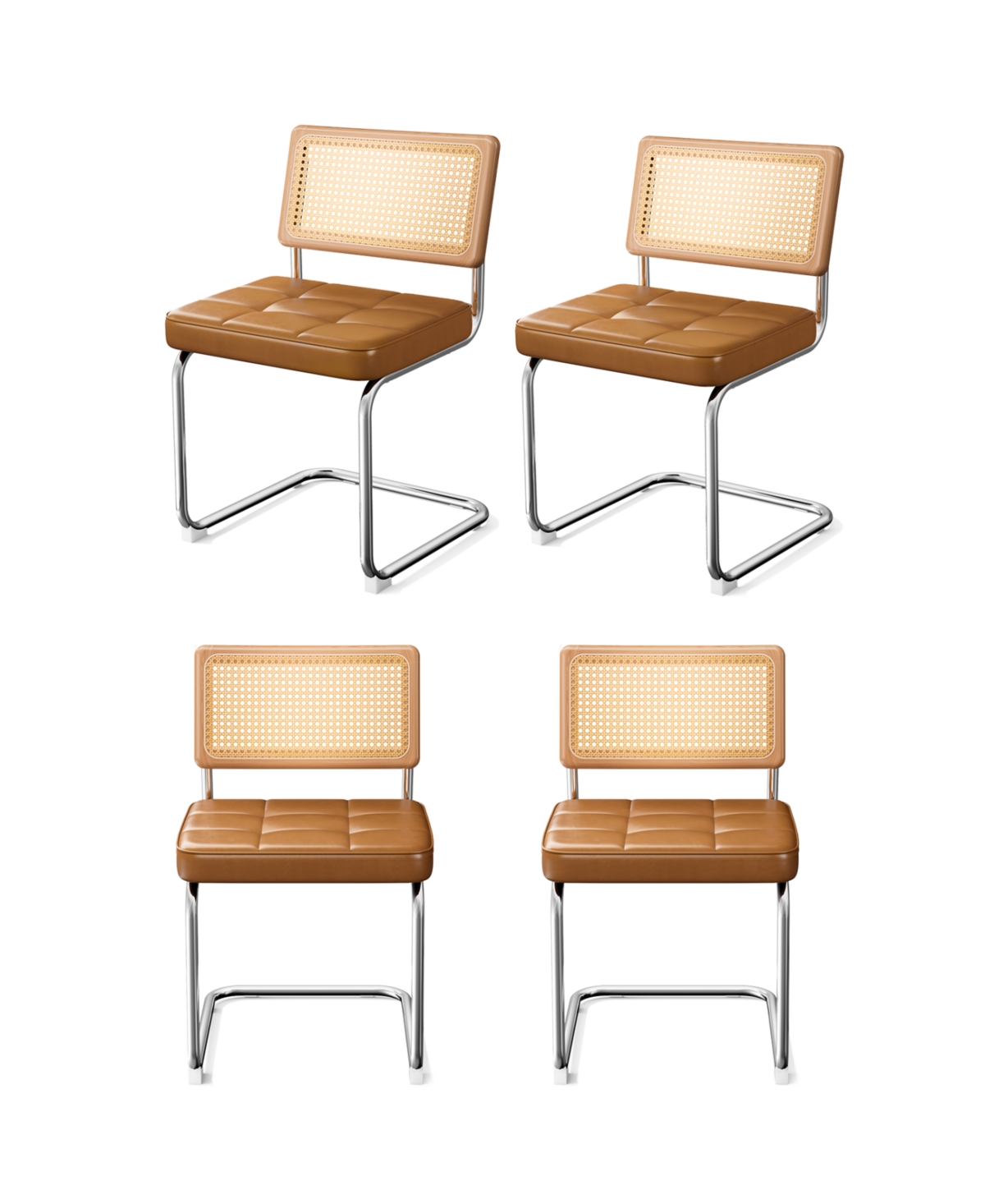 Click here for Streamdale Furniture Rattan Dining Chairs Set of 4... prices