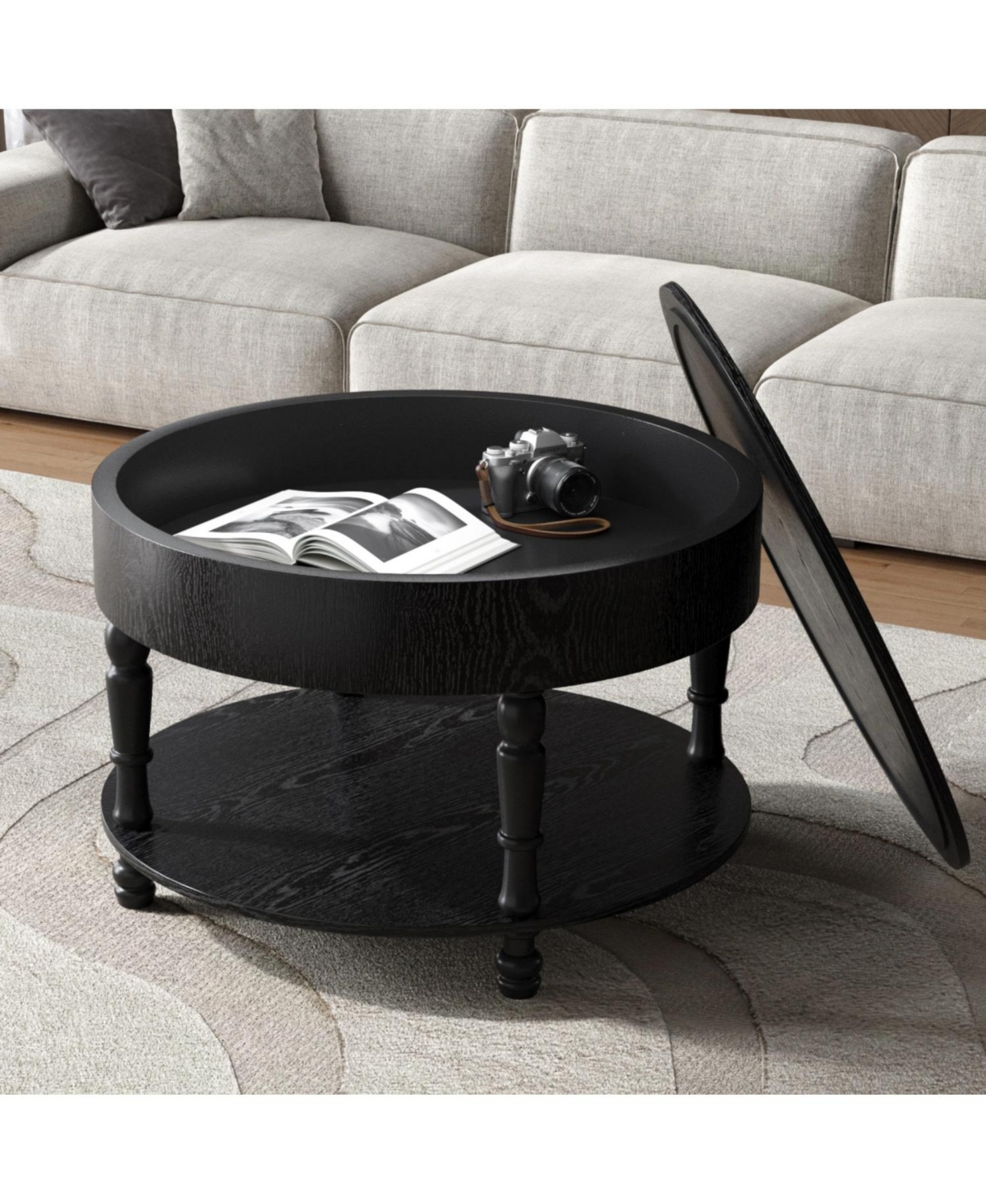 Click here for Streamdale Furniture Modern Round Coffee Table wit... prices