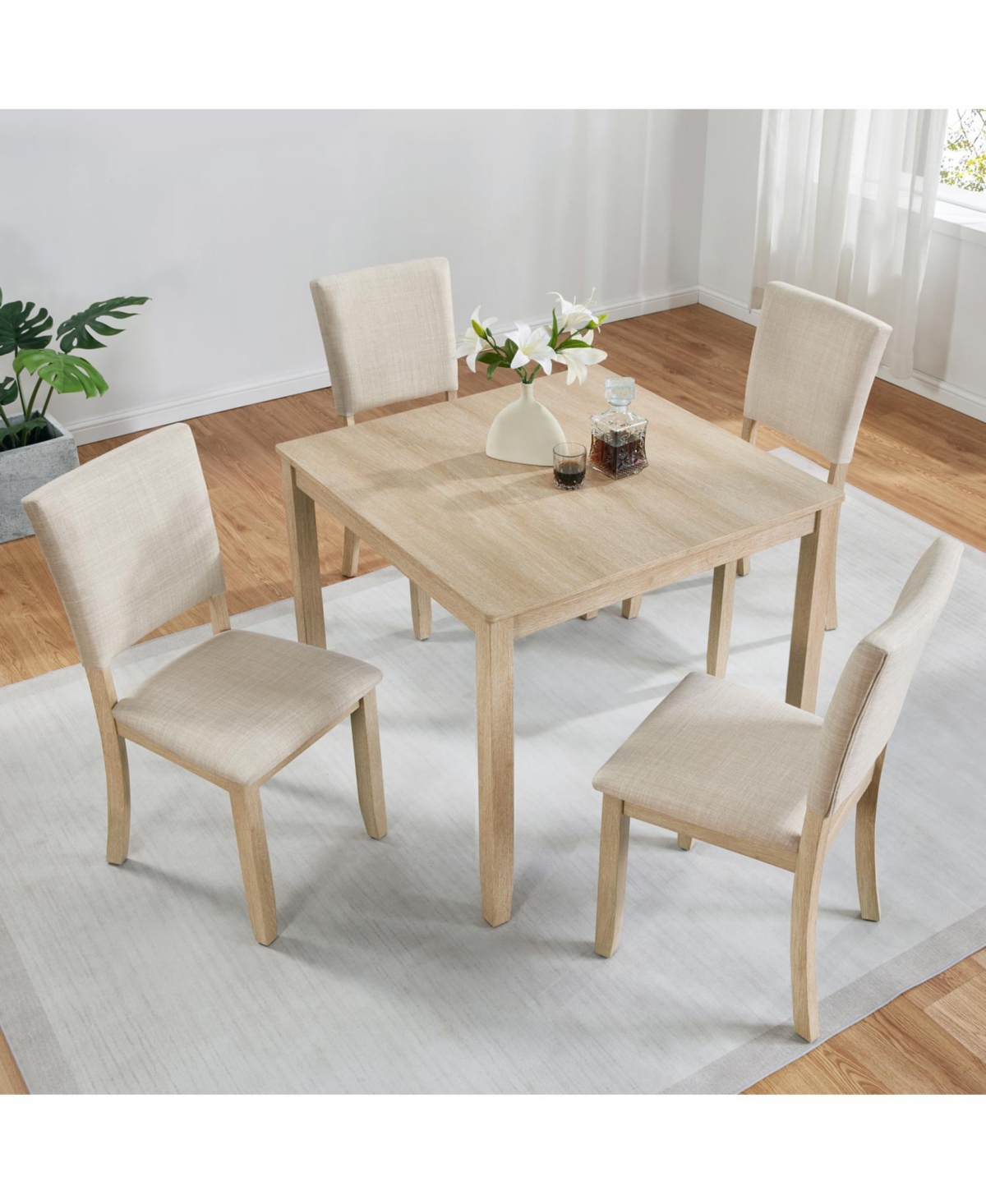 Click here for Streamdale Furniture Modern 4-Person Dining Set -... prices