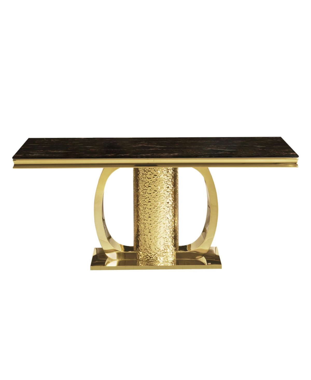 Click here for Streamdale Furniture Gold Stainless Steel Dining T... prices