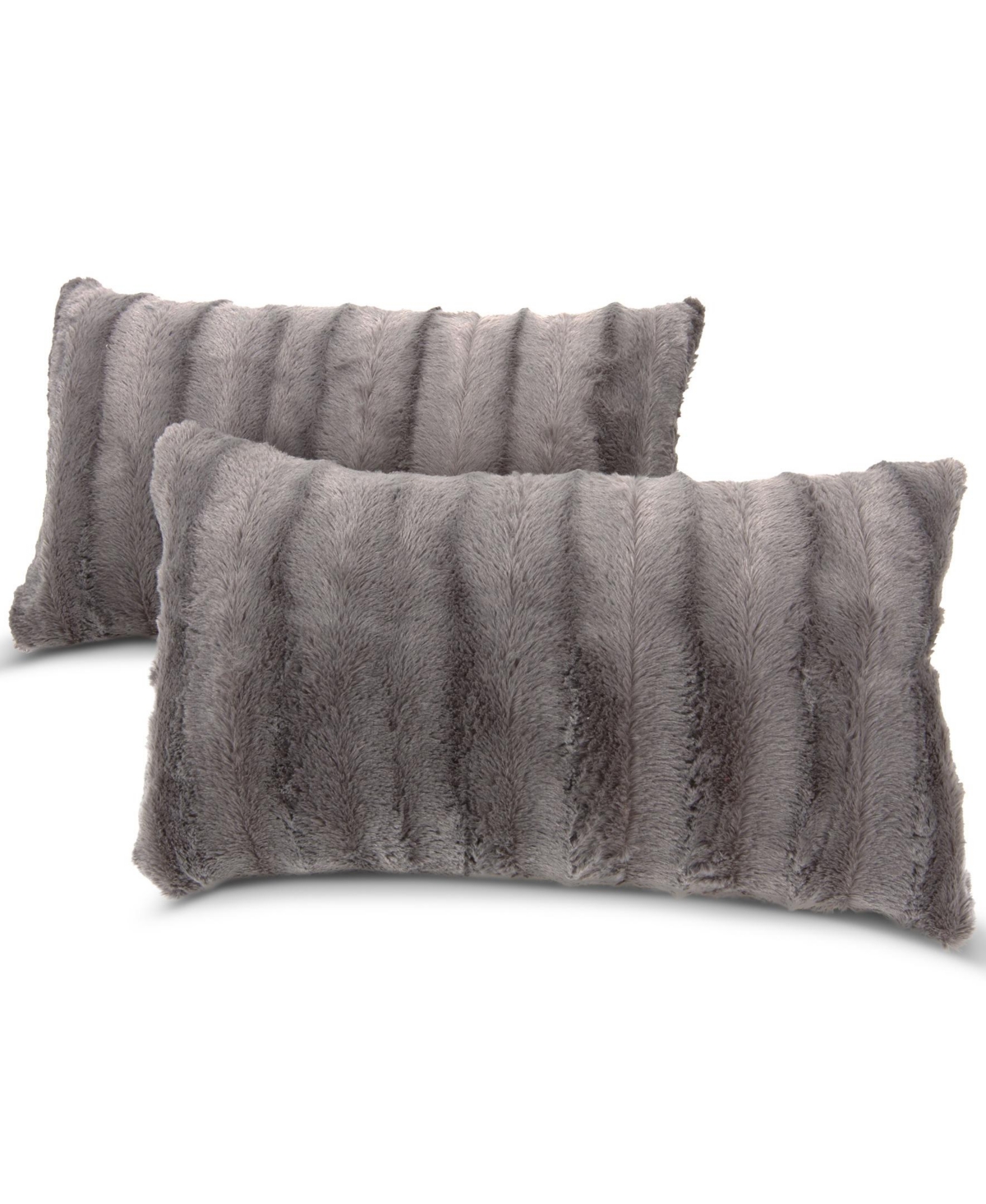 Click here for Cheer Collection Faux-Fur 2-Pack Decorative Pillow... prices