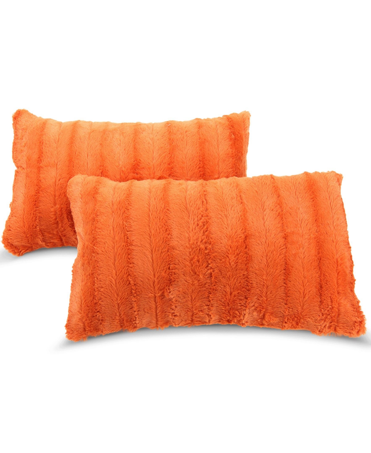 Click here for Cheer Collection Faux-Fur 2-Pack Decorative Pillow... prices