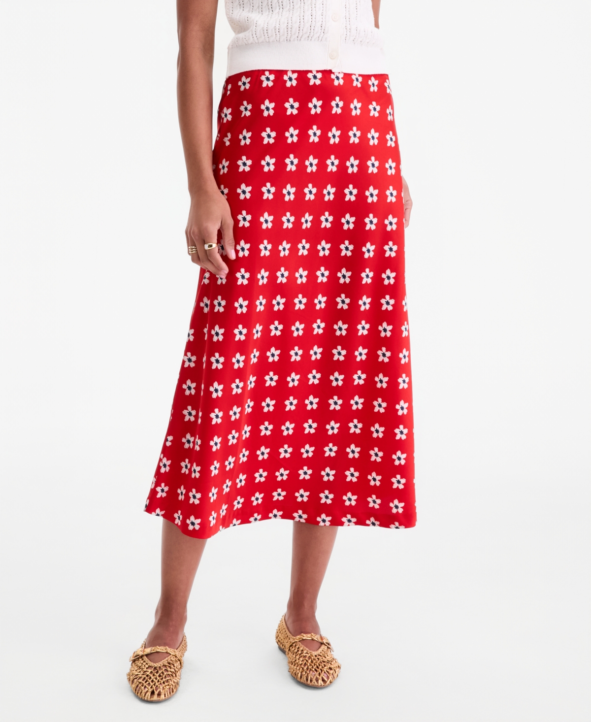 Click here for On 34th Womens Printed Midi Slip Skirt  Macys Excl... prices