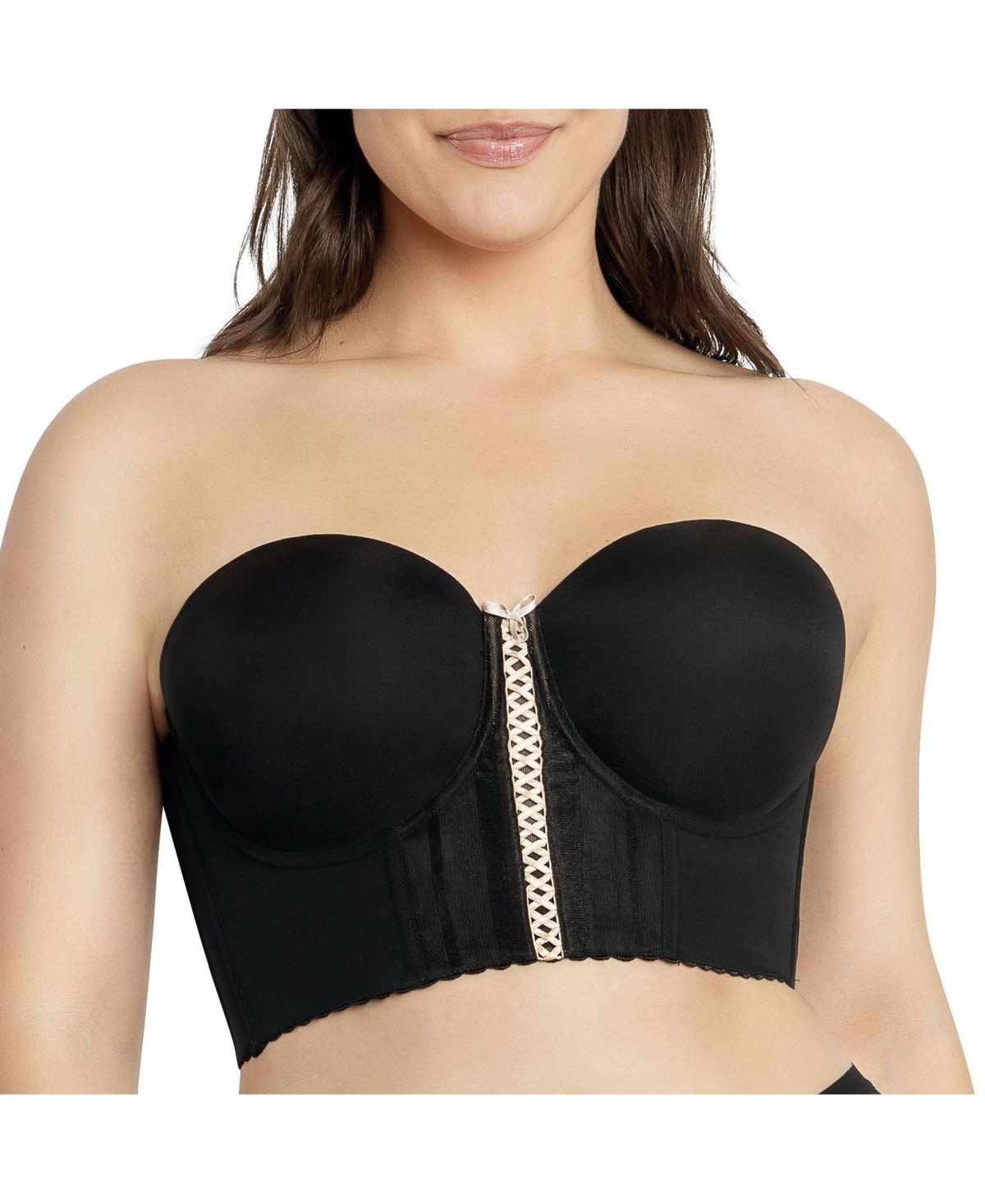 Click here for Parfait Womens Shea Longline Strapless Bra - Black prices