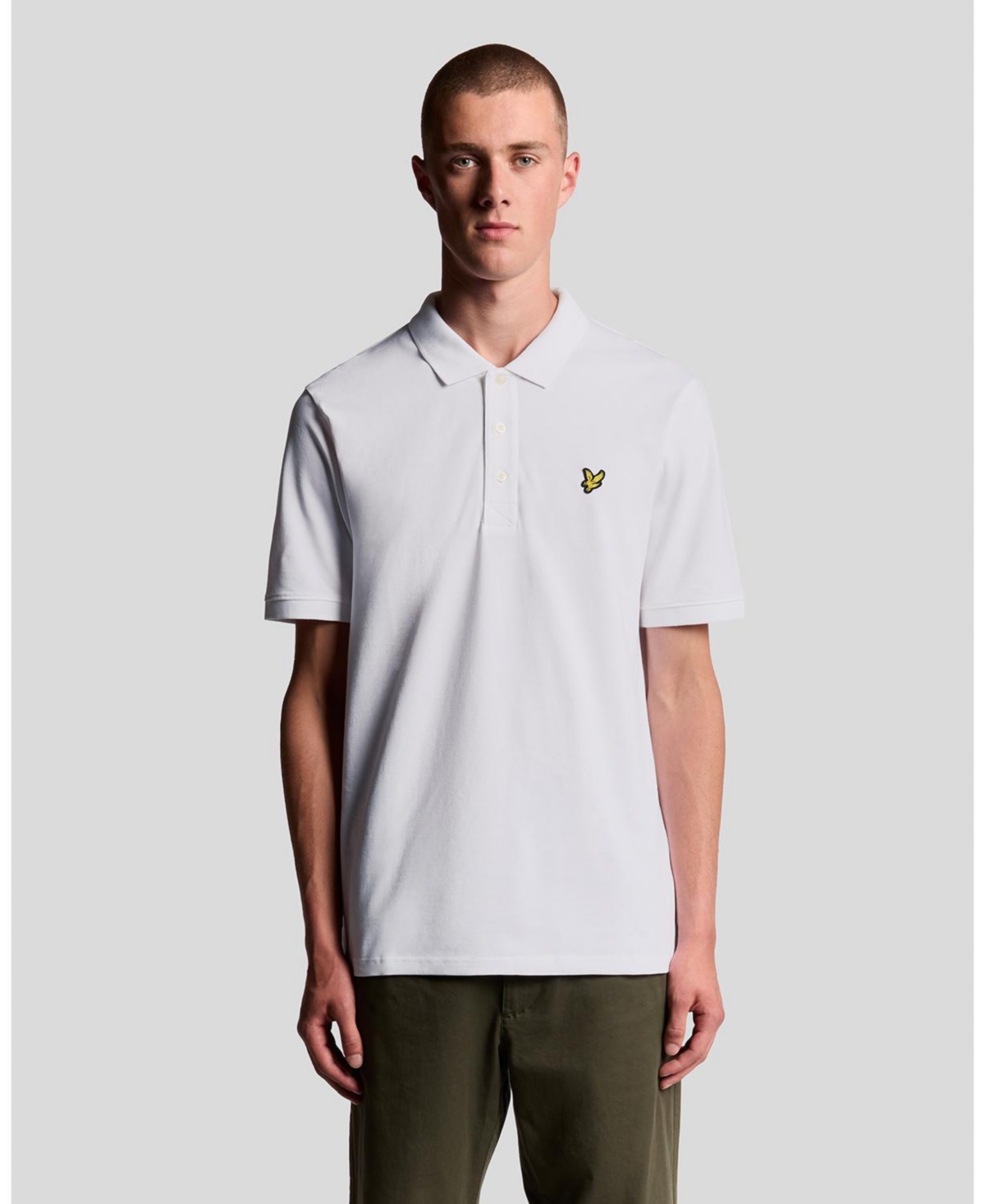 Click here for Lyle & Scott Mens Plain Polo Shirt - White prices