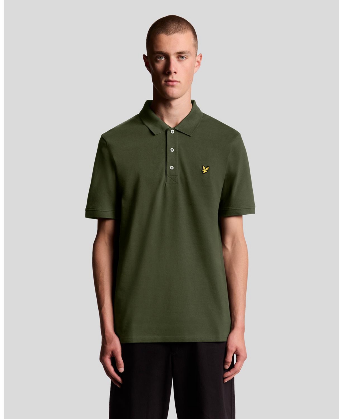 Click here for Lyle & Scott Mens Plain Polo Shirt - Olive prices