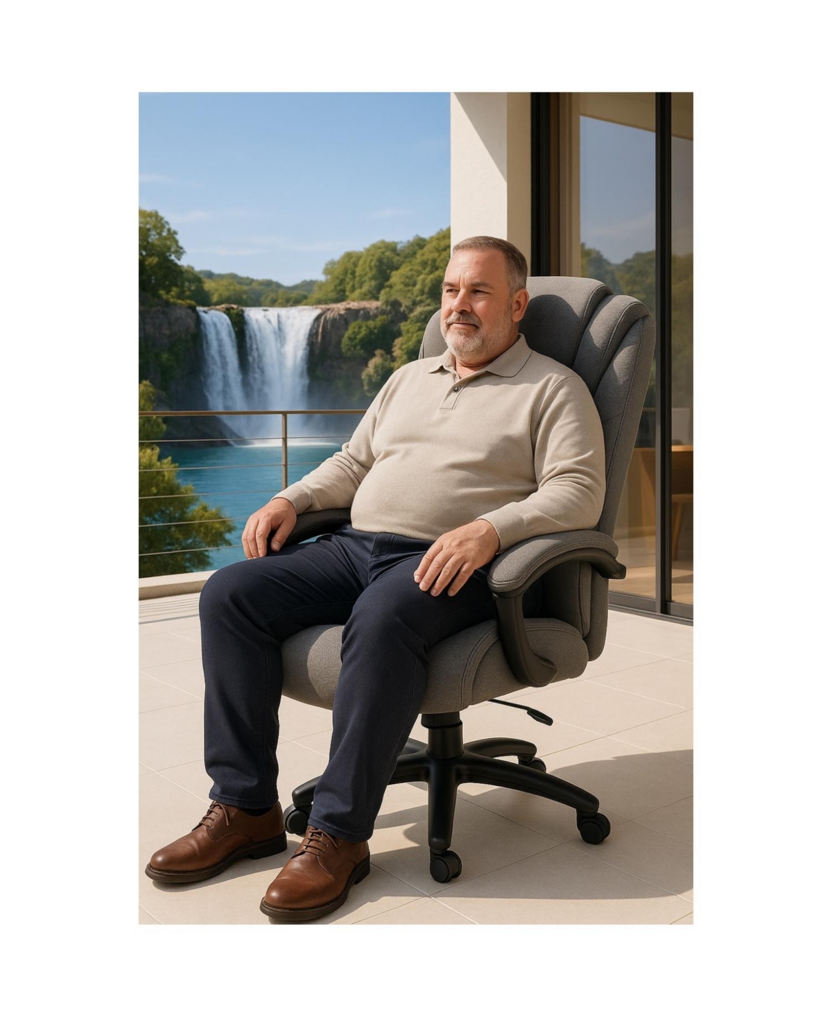 Click here for Streamdale Furniture High Back Adjustable Fabric O... prices