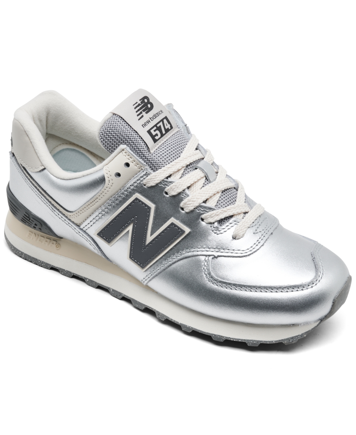 Click here for New Balance Womens 574 Metallic Casual Sneakers fr... prices